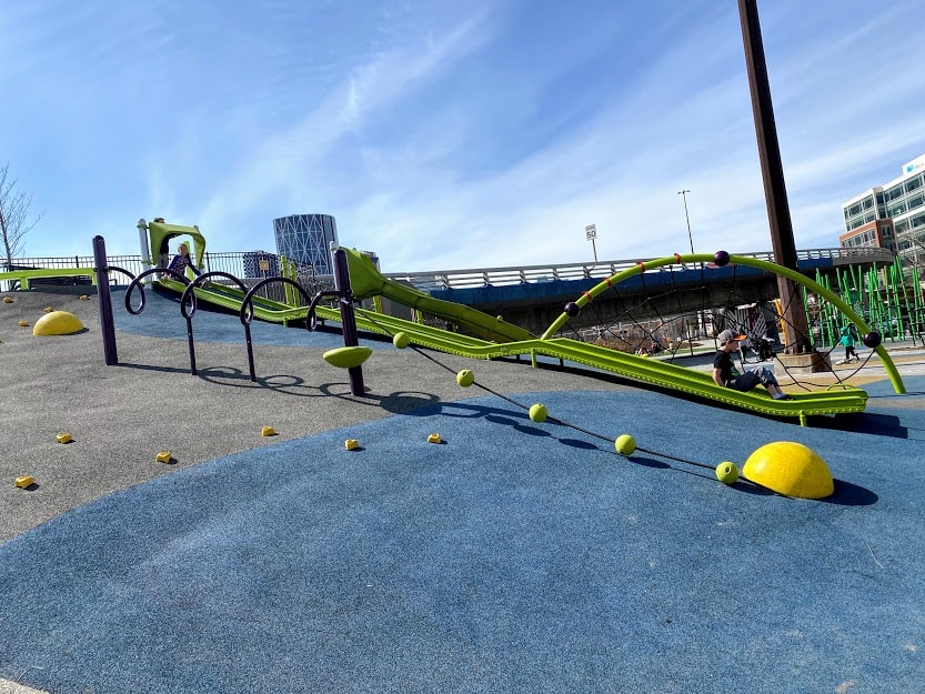 4th Avenue Flyover Park Playground - calgaryplaygroundreview.com